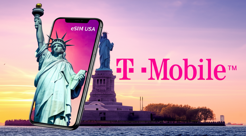 Prepaid SIM Karte für USA | T-Mobile Netzwerk | eSIM USA